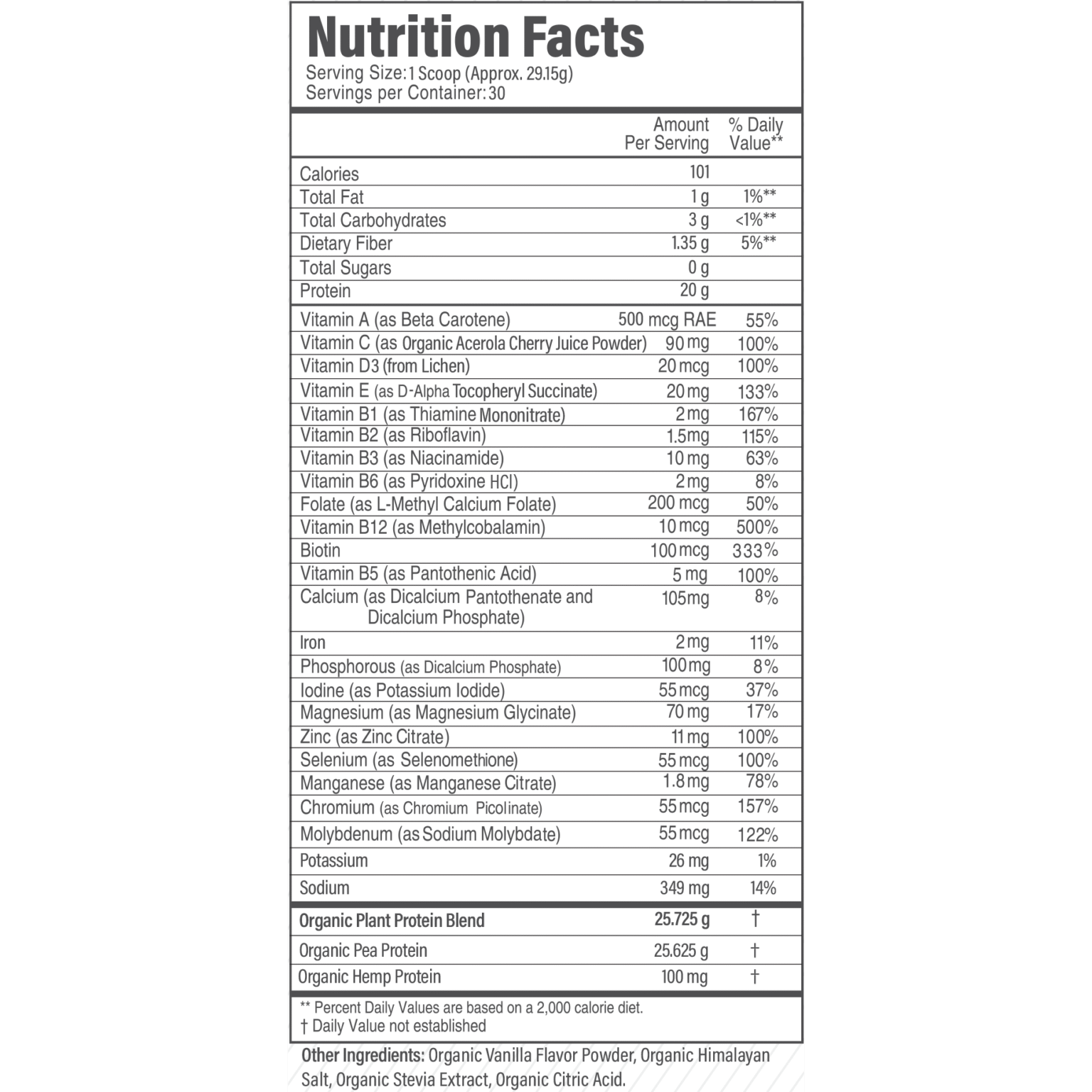 Organic Complete Plant-Based Protein - Livin Healthy For Life